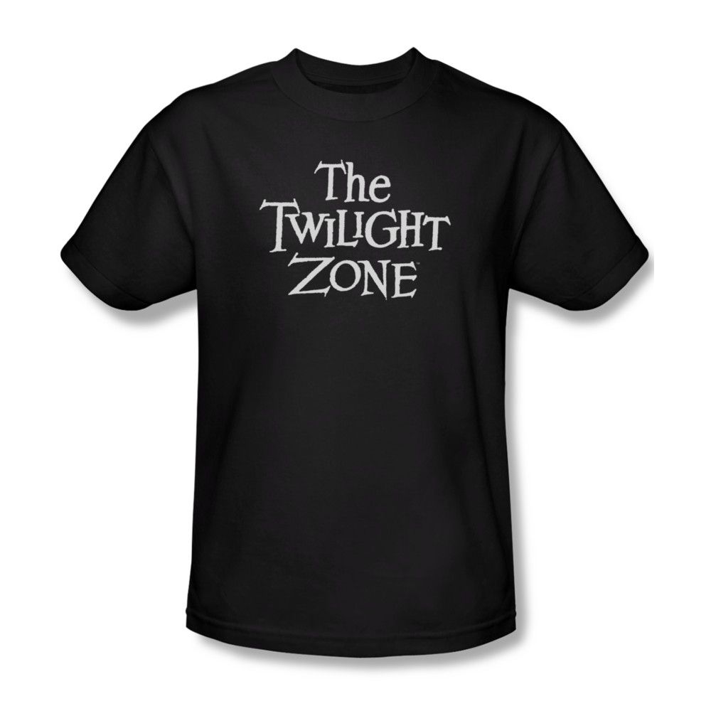 Twilight Zone Shirt Logo Black T-Shirt - Twilight Zone Logo Shirts