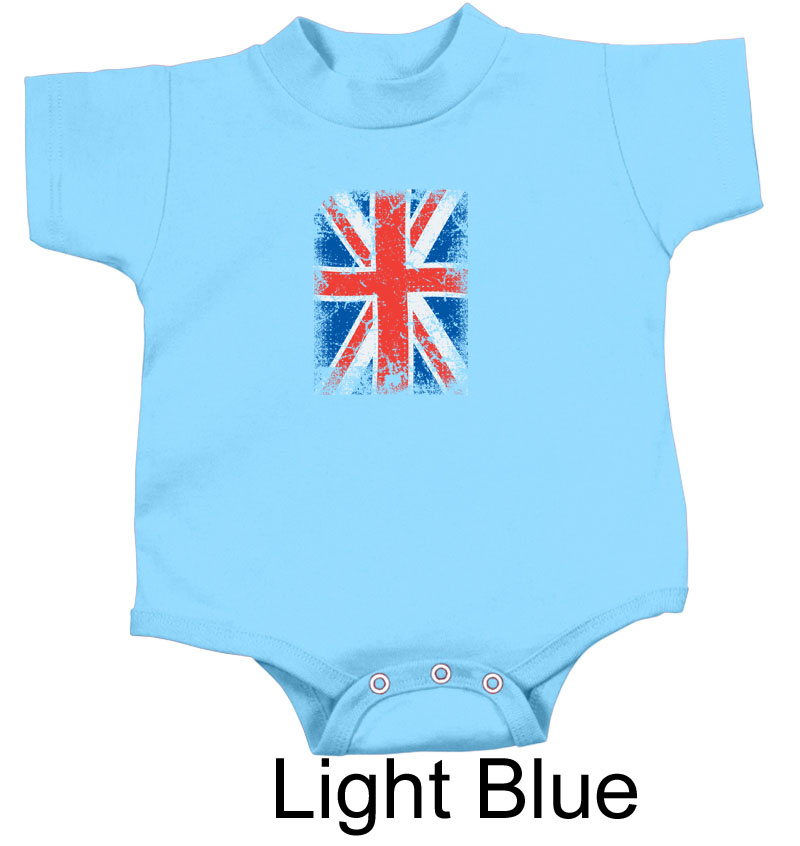 Union Jack Romper British UK Flag Small Print Infant Baby Creeper ...