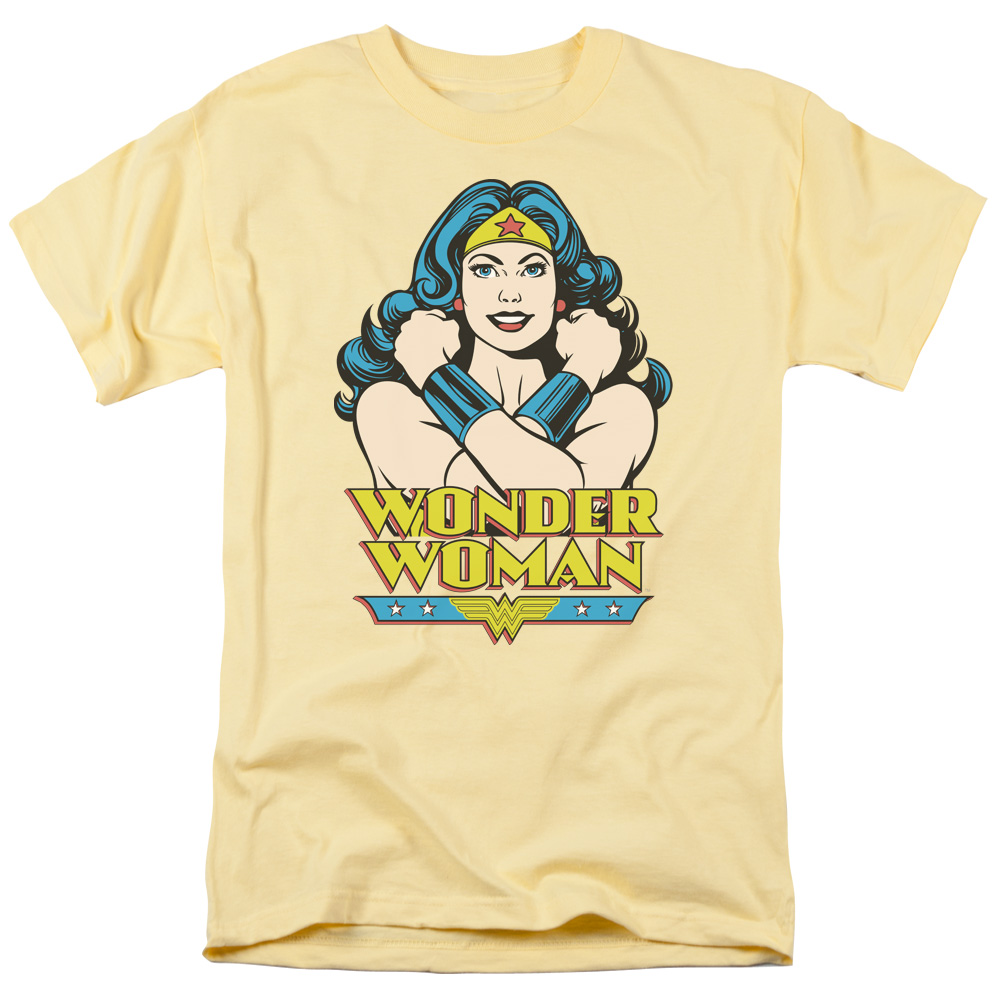 Wonder Woman T-shirt - Wonder At Large Adult Yellow Tee - Wonder Woman ...