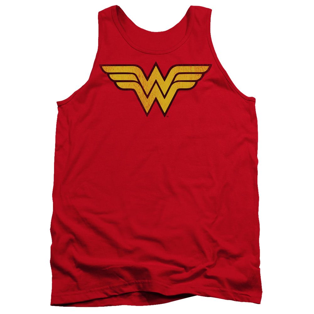 Wonder Woman Tank Top Logo Red Tanktop - Wonder Woman Logo Shirts