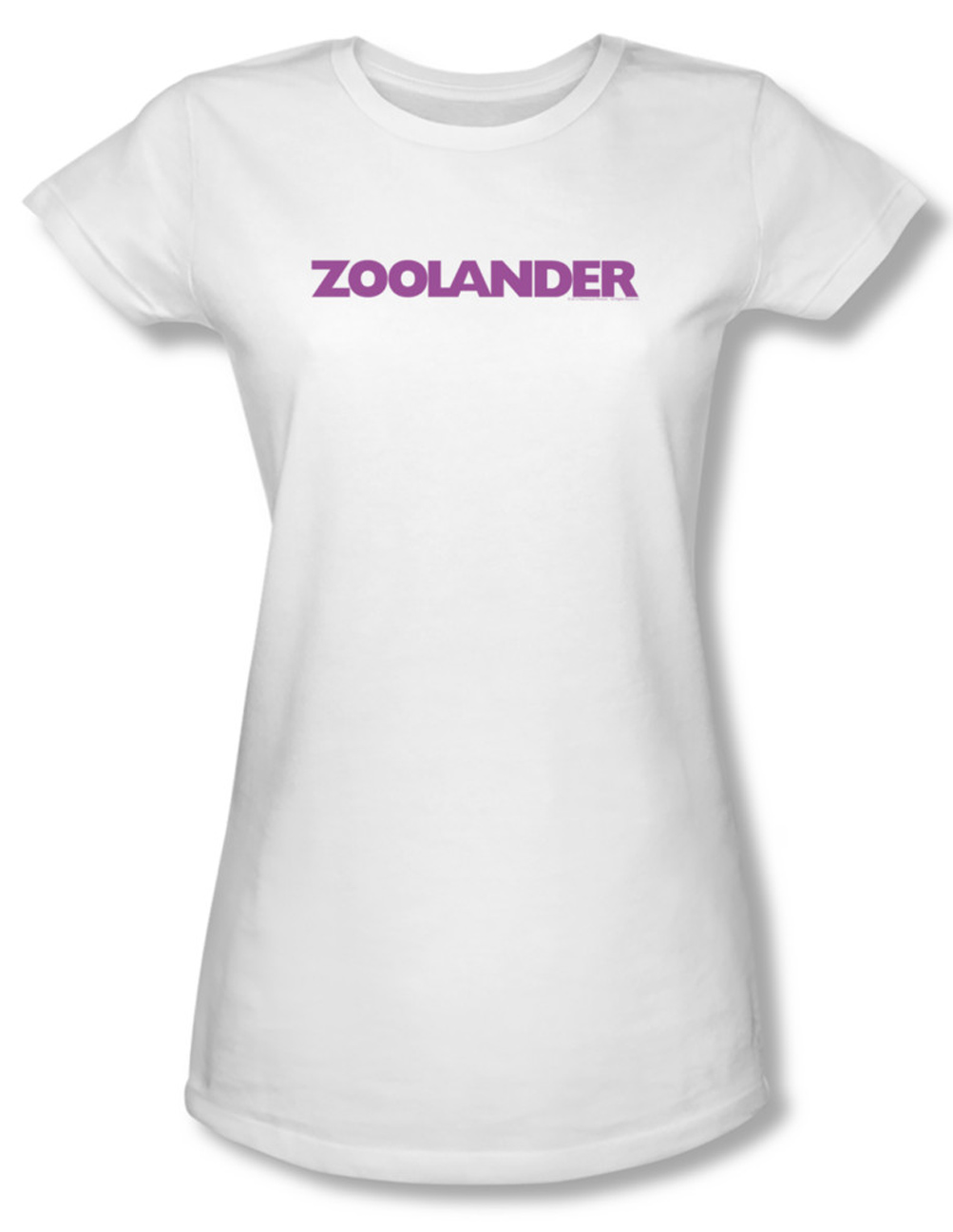 Zoolander Shirt Juniors Logo White Tee T-Shirt - Zoolander Logo Shirts