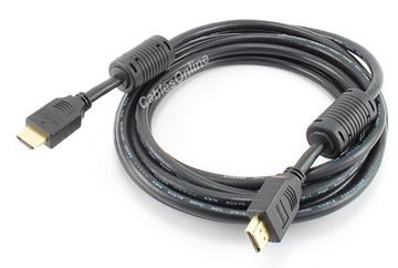 10 ft. HDMI 28AWG Audio Video Cable with Ferrite, www.CablesOnline.com
