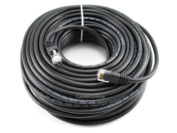 100' Cat 5e Ethernet - Black