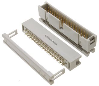 34-Pin 2x17 Male IDC Flat Ribbon Cable Box Header 2.54mm Pitch Connector