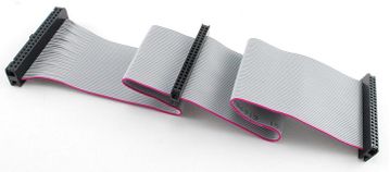 12 in 44-Pin Female to 44-Pin Female to 40-Pin Female IDE Ribbon Cable