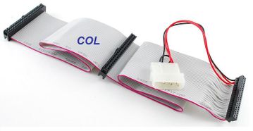 18" 2 Drive 44-Pin Laptop & 40-Pin Desktop Hard Drive Cable w/ Power