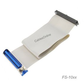 1ft CN50 50-Pin Male to to IDC50 (2x25) 50-Pin Female Ribbon Cable