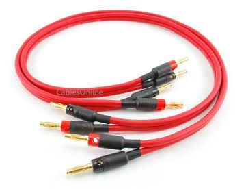 2 ft. Ultra Flex Bi-Wire Banana Plug Speaker Jumper Cable Set