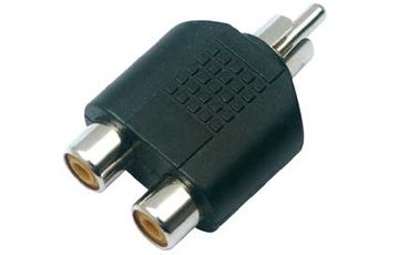 RCA Plug to 2-RCA Female Jack Audio Video Splitter Adapter