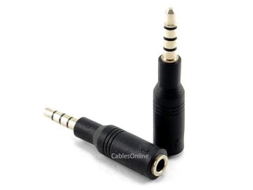 3.5 mm Stereo (TRRS) Male / Female Adapter