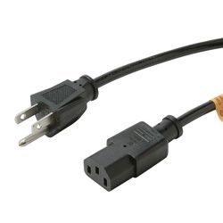 3ft AC Power Cord C13 Cable with 3-Conductor PC Power Connector