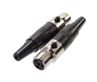 4-Pin Mini-XLR Female Solder Connector