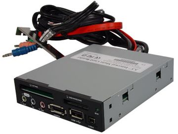 5-in-1 Hi-Speed USB 2.0 Front Panel Card Reader with USB 2.0 / FireWire ...