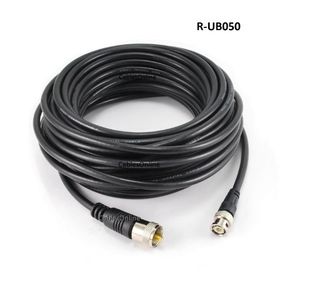 50ft. UHF (PL-259) Male / BNC Male RG-8X Coaxial Cable