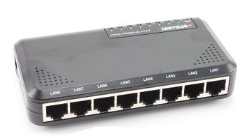 8-Port Compact 10/100 Fast Ethernet Switch, Intellinet 502054
