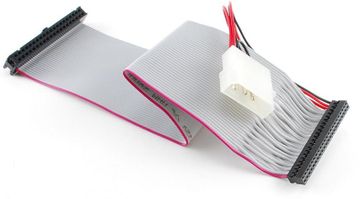 9" 40-Pin to 44-pin 2.5" Laptop IDE Hard Drive Cable Adapter w/ Power