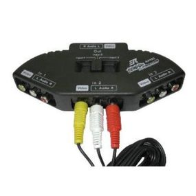 ABC 3 Way Audio/Video RCA Switch Box