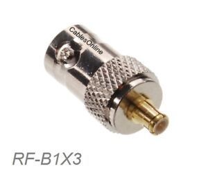 BNC Female to MCX Male 50Ω impedence Coaxial RF Adapter