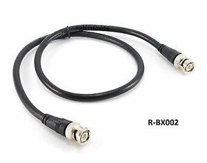 2ft RG8x Coax BNC Male to Male 50 ohm Antenna Cable