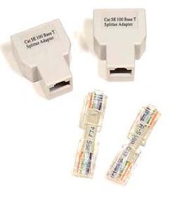 CAT.5 10/100 Base-T Splitter Adapters (Set of Two)
