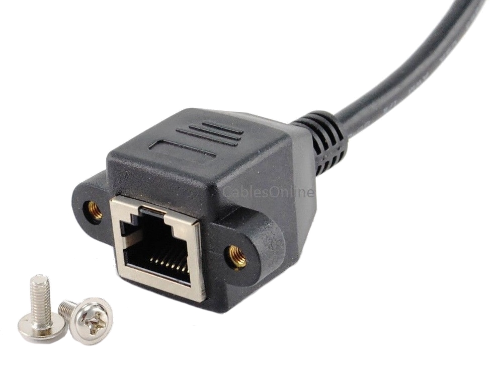 Cat5e Shielded Panel Mount Extension Cables