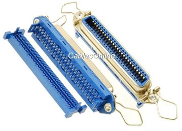 Centronics 50-Pin IDC Type Female CN50 Crimp Connector for Ribbon Cable