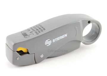 Coax Cable Stripper Tool w/ 3 Blades for Custom RG58, RG59, RG62 & RG6