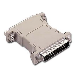 DB25 Male/Male Null Modem Adapter