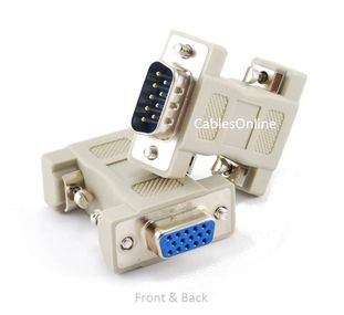 DB9 Male to HD15 Female Multisync Video Adapter