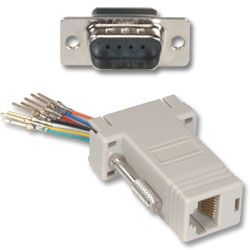 DB9M to RJ45 Modular Adapter