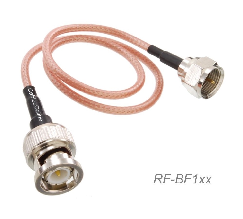 F-type Male to BNC Male RG316 Cable