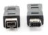 FireWire 800 (1394b) 9-Pin Female to FW400 (1394a) 6-Pin Male Adapter