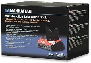 Manhattan, USB 2.0 Multi-Function SATA HD Quick Dock, 130165