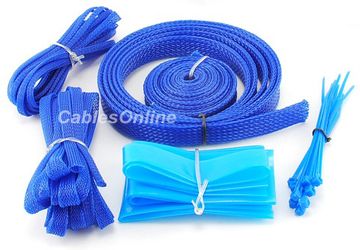 Mod Cable Sleeving Kit, Blue