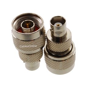 N Plug to BNC Female Jack Coaxial Adapter