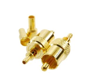 RCA Male Crimp Connector w/Solder window for LMR100/RG316/RG179 cable