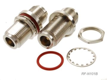 N-Type Female to N-Type Female Buckhead Coupler