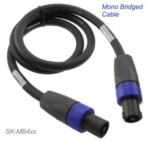 30ft Mono-Bridged Neutrik Speakon 4-Pole Male to Male Cable, (1+/1+ and ...