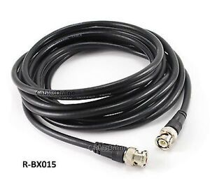 15ft RG8x Coax BNC Male to Male 50 ohm Antenna Cable