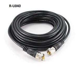 40ft RG8x Coax UHF (PL259) Male to Male 50 ohm Antenna Cable