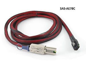 78" External SAS (SFF-8088) M to Internal Mini SAS (SFF-8087) M Cable