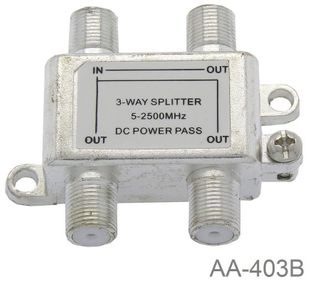 3-Way 2.5GHz high frequency F-Type Satellite SWM Splitter