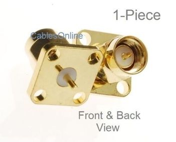 SMA Male Panel Mount Gold Solder Post Connector RF Adapters