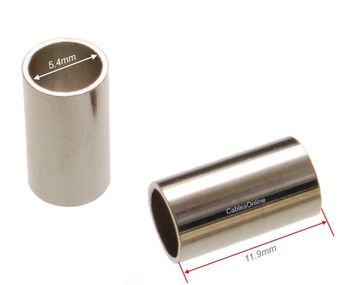 Crimp Sleeve Ferrules for RG58/ RG142/ LMR195/ RG400 Coax Cable, 5.4mm