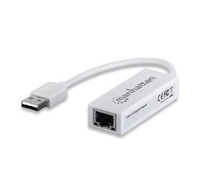 USB 2.0 Fast 10/100 Mbps RJ45 LAN Ethernet Adapter - Manhattan 506731