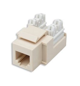 RJ12, 6C Keystone 110 Type Jack, Ivory