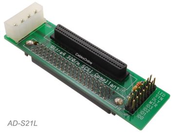 SCA-80-Pin Female to HPDB68-Pin Female LVD/SE Ultra SCSI Adapter