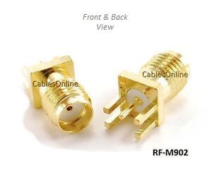 SMA Female PCB Clip Edge Mount 1.6mm Connector RF Adapter