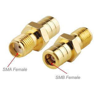 SMB Female to SMA Female 50 ohm impedance Coaxial RF Adapter