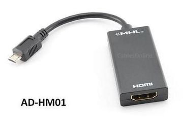 Smartphone to TV, USB MicroB to HDMI MHL Adapter Ideal for LG, HTC ...